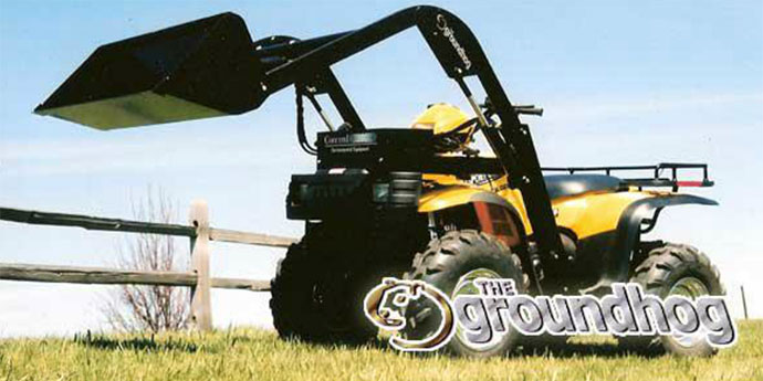 ATV Front End Loader | Groundhog Front Loader | Hydraulic ATV Front End ...